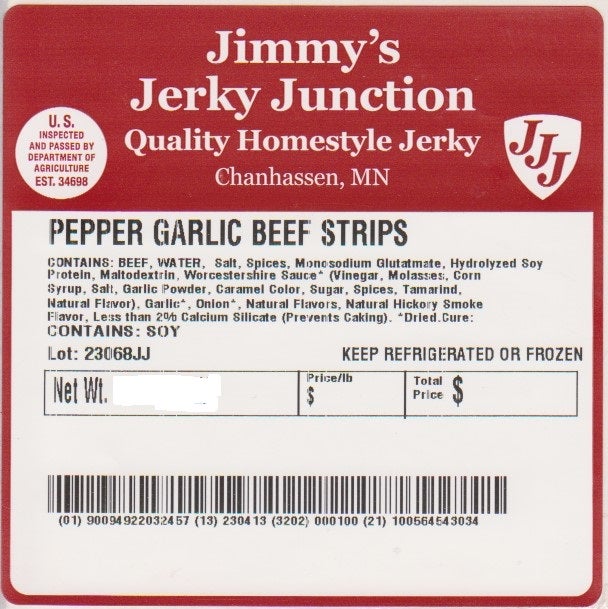 Pepper Garlic - 4oz | Jimmy's Jerky Junction